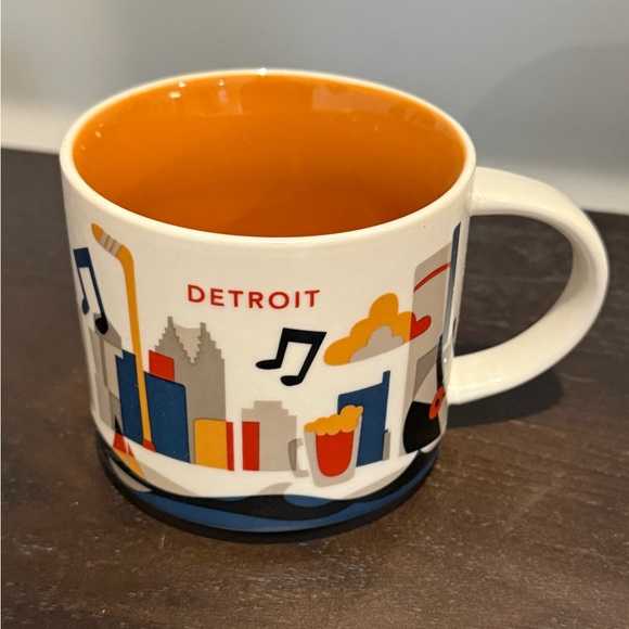 Starbucks | Dining | New Starbucks Detroit Mug With Orange Interior You ...